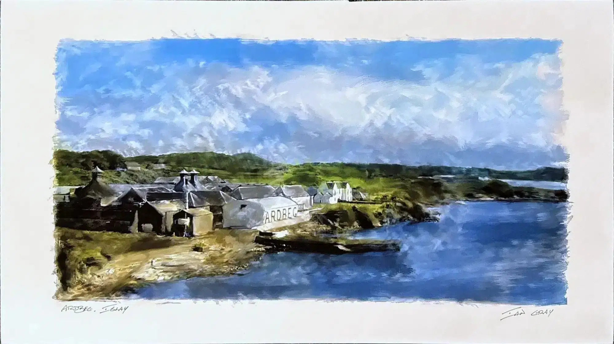 Ardbeg "Distillery View" Print Whisky | Just Whisky Auction