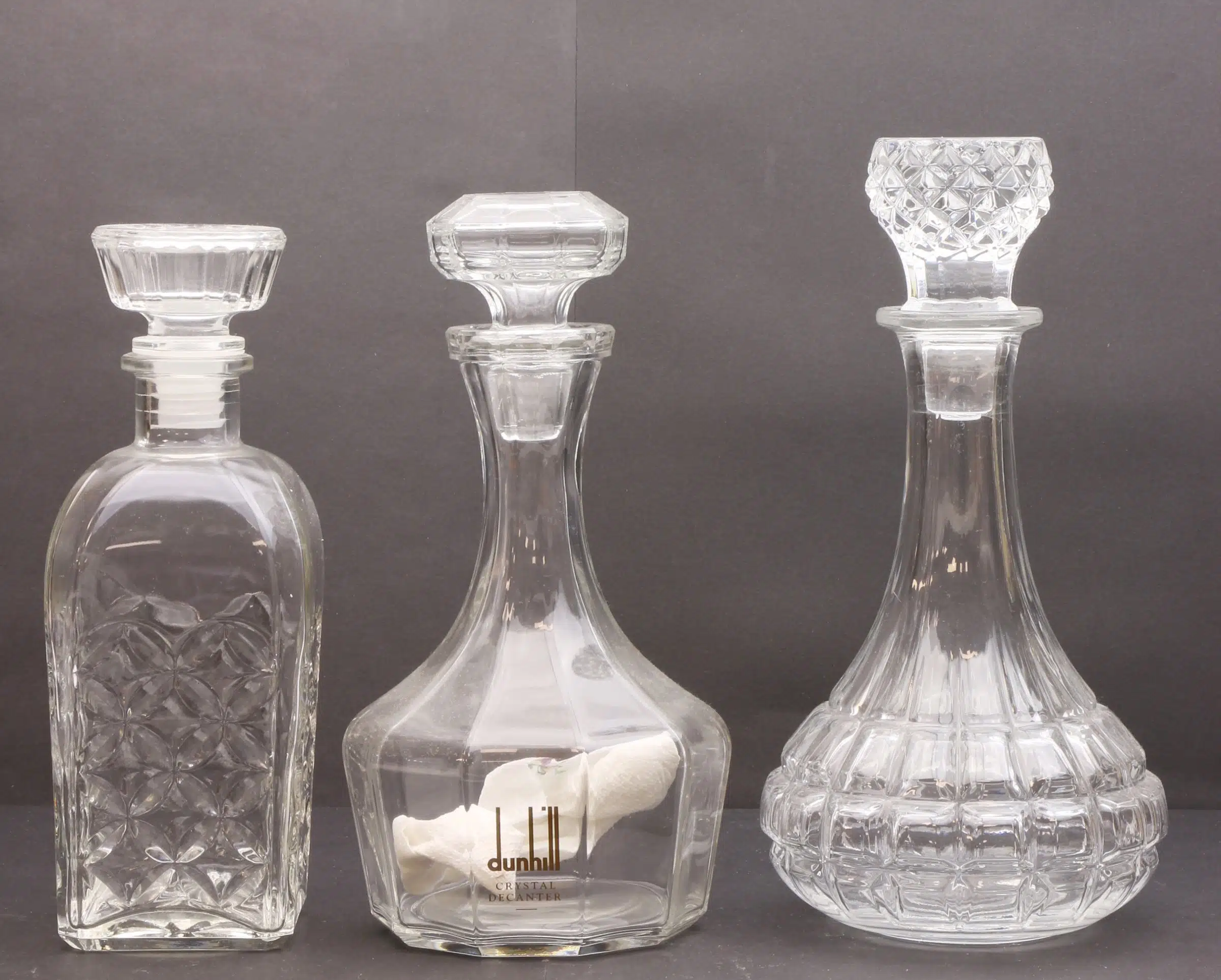Assorted Glass/Crystal Decanters X3 Whisky | Just Whisky Auction