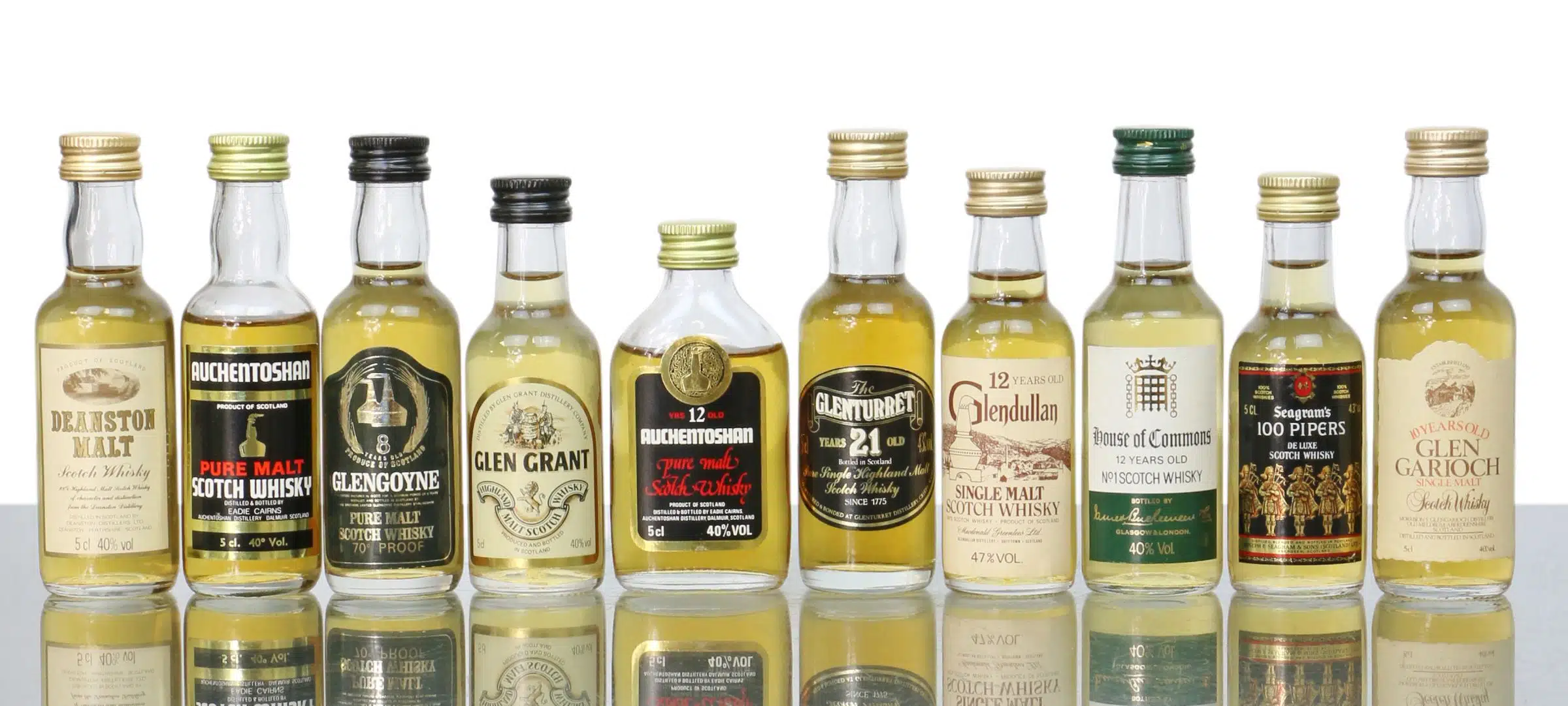 Assorted Miniatures (10x 5cl) in Glenturret 21 Years Old Whisky | Just ...