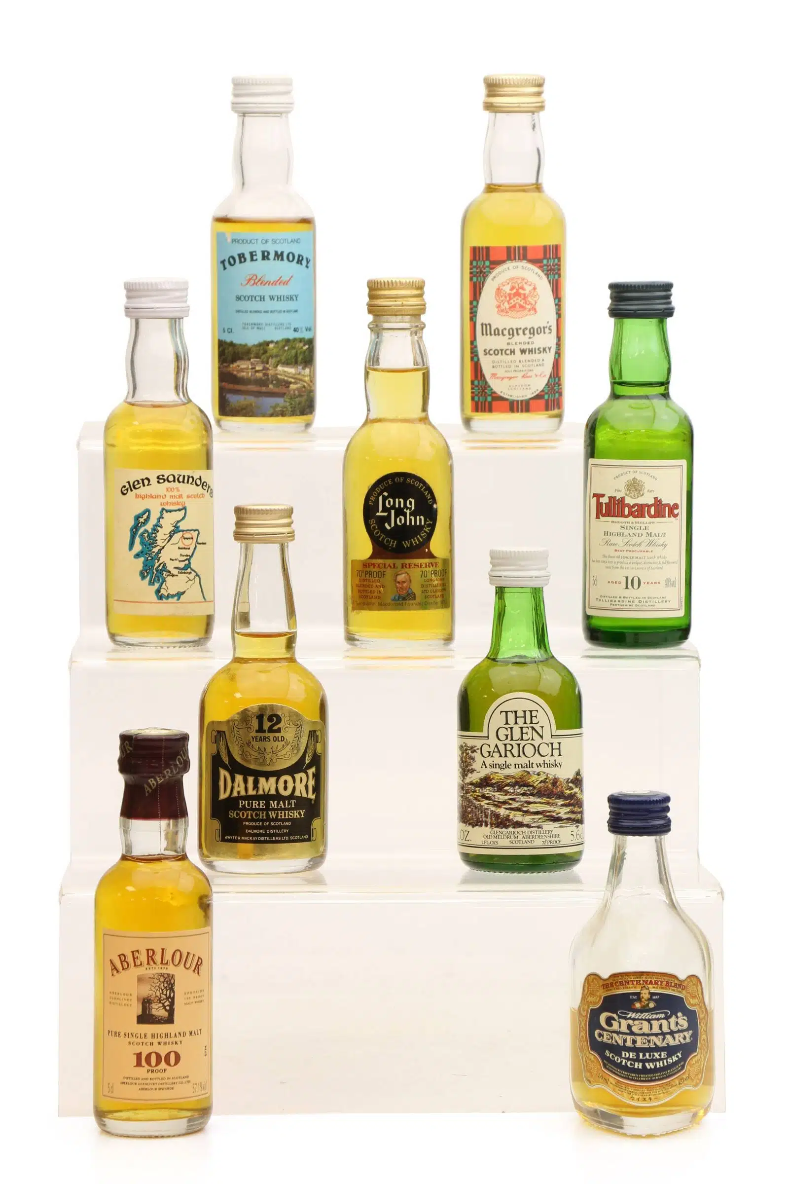 Assorted Miniatures X9 Incl Dalmore 12 Years Old Dumpy Whisky | Just ...