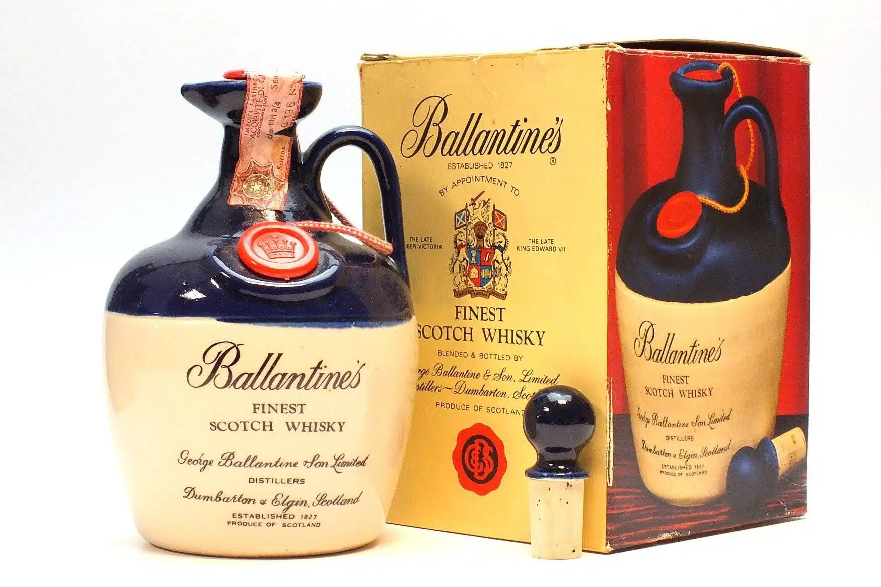 Ballantine's Blue Ceramic Decanter Whisky | Just Whisky Auction