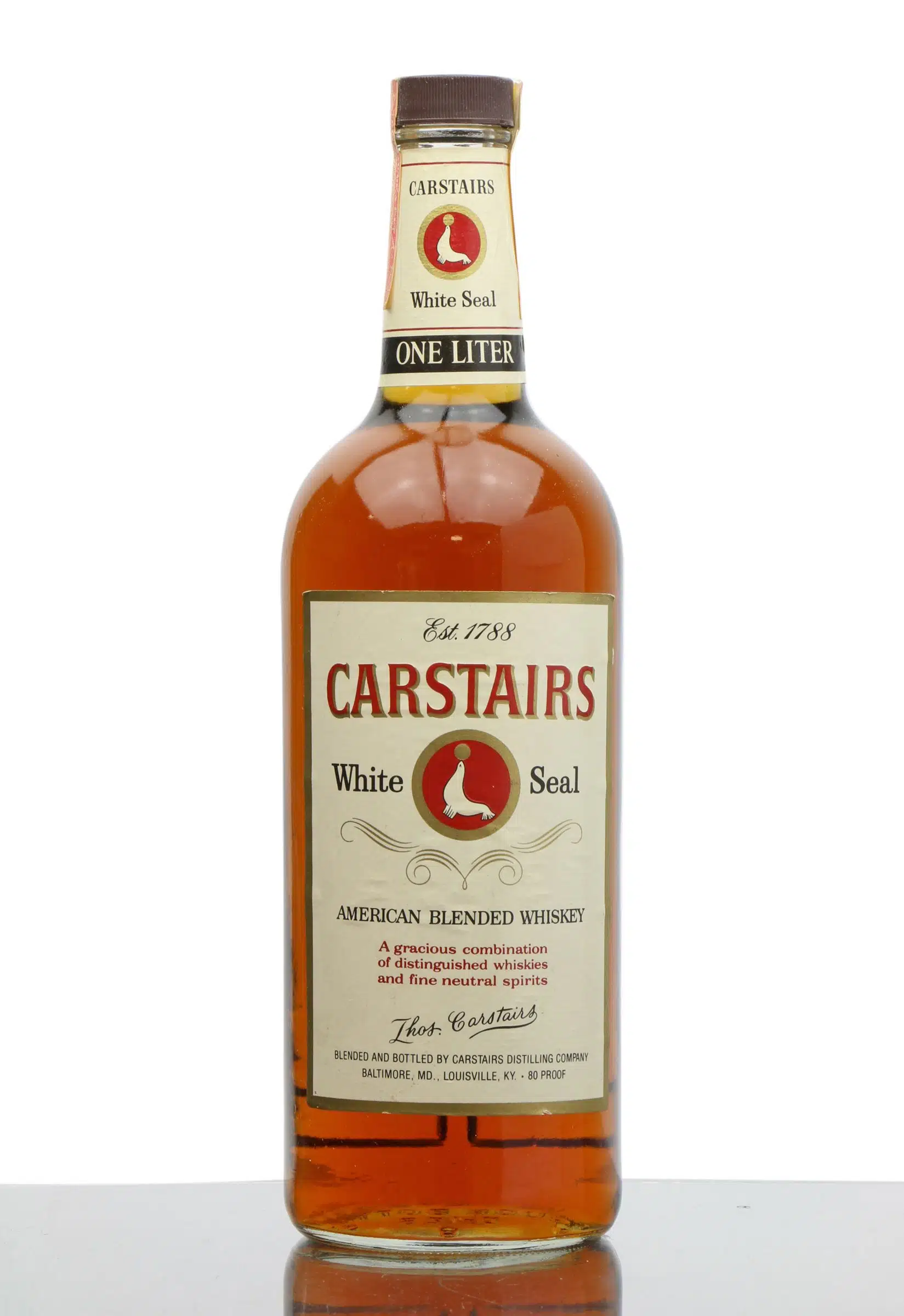 Carstairs White Seal (1 Litre) Whisky | Just Whisky Auction