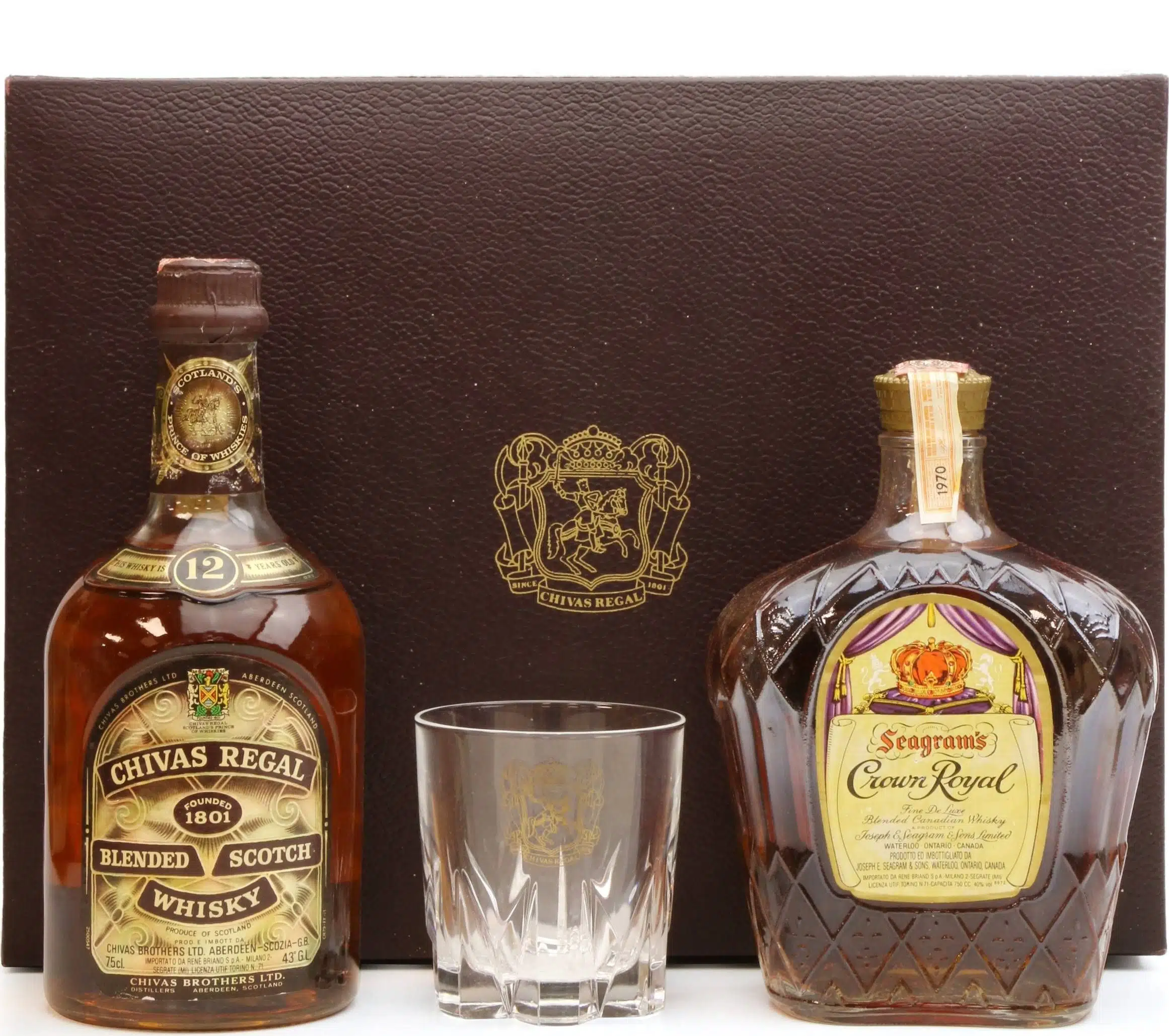 Chivas Regal 12 Years Old & Seagram Crown Royal Set Whisky | Just ...
