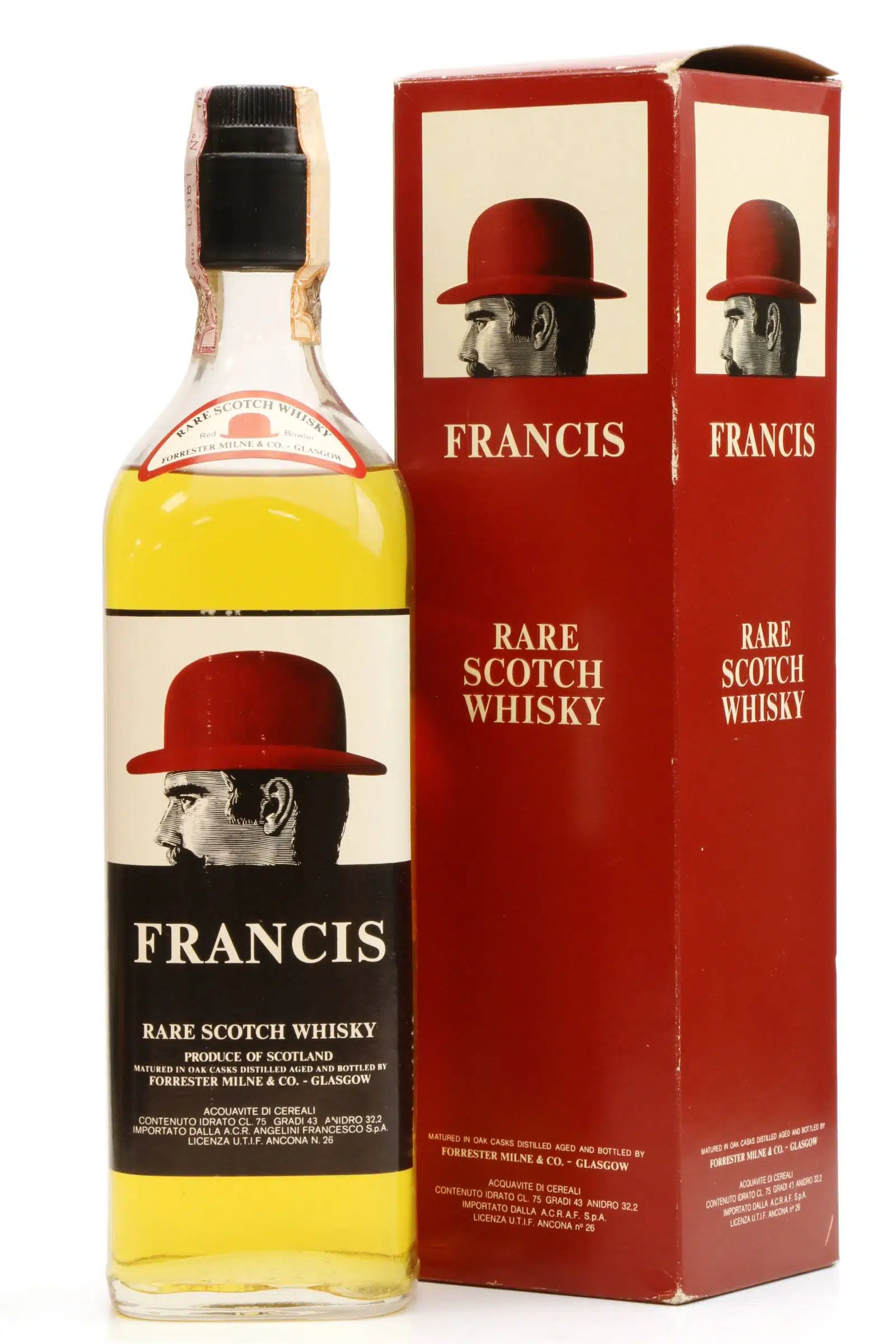 Francis Red Bowler Whisky | Just Whisky Auction