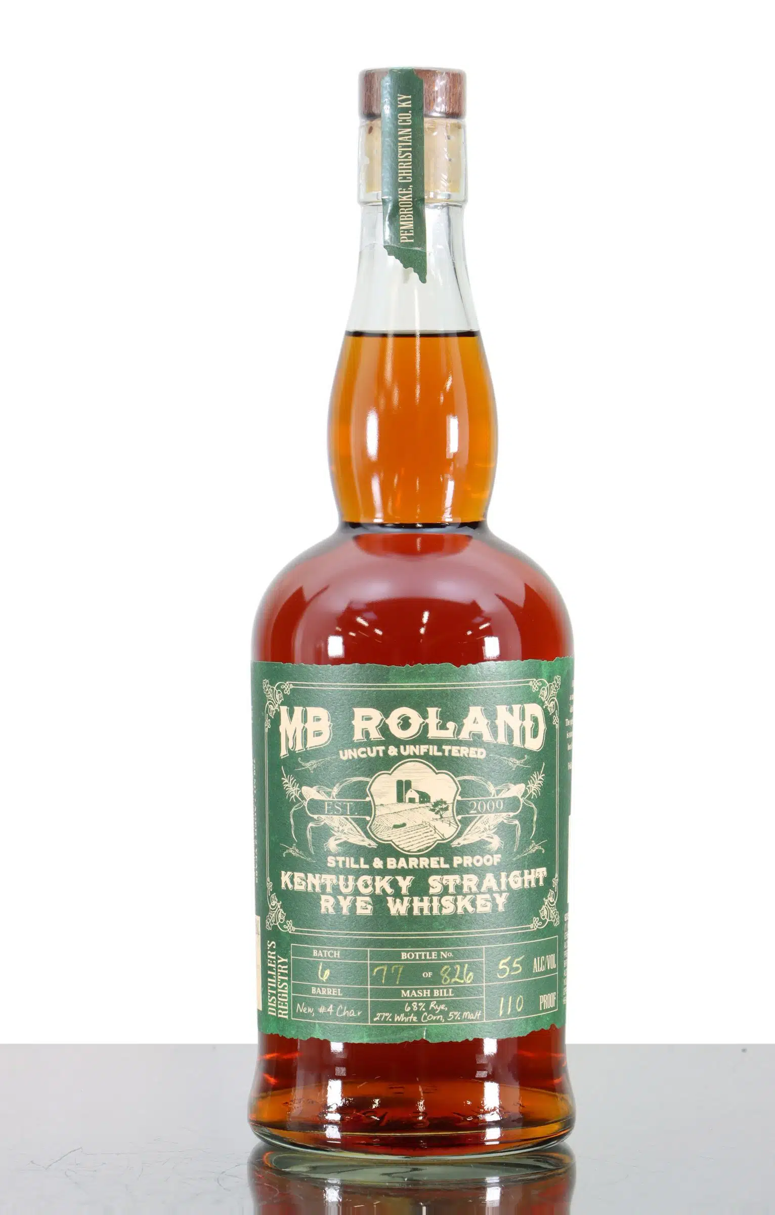 MB Roland Kentucky Straight Rye Whiskey (Batch 6) Whisky | Just Whisky ...