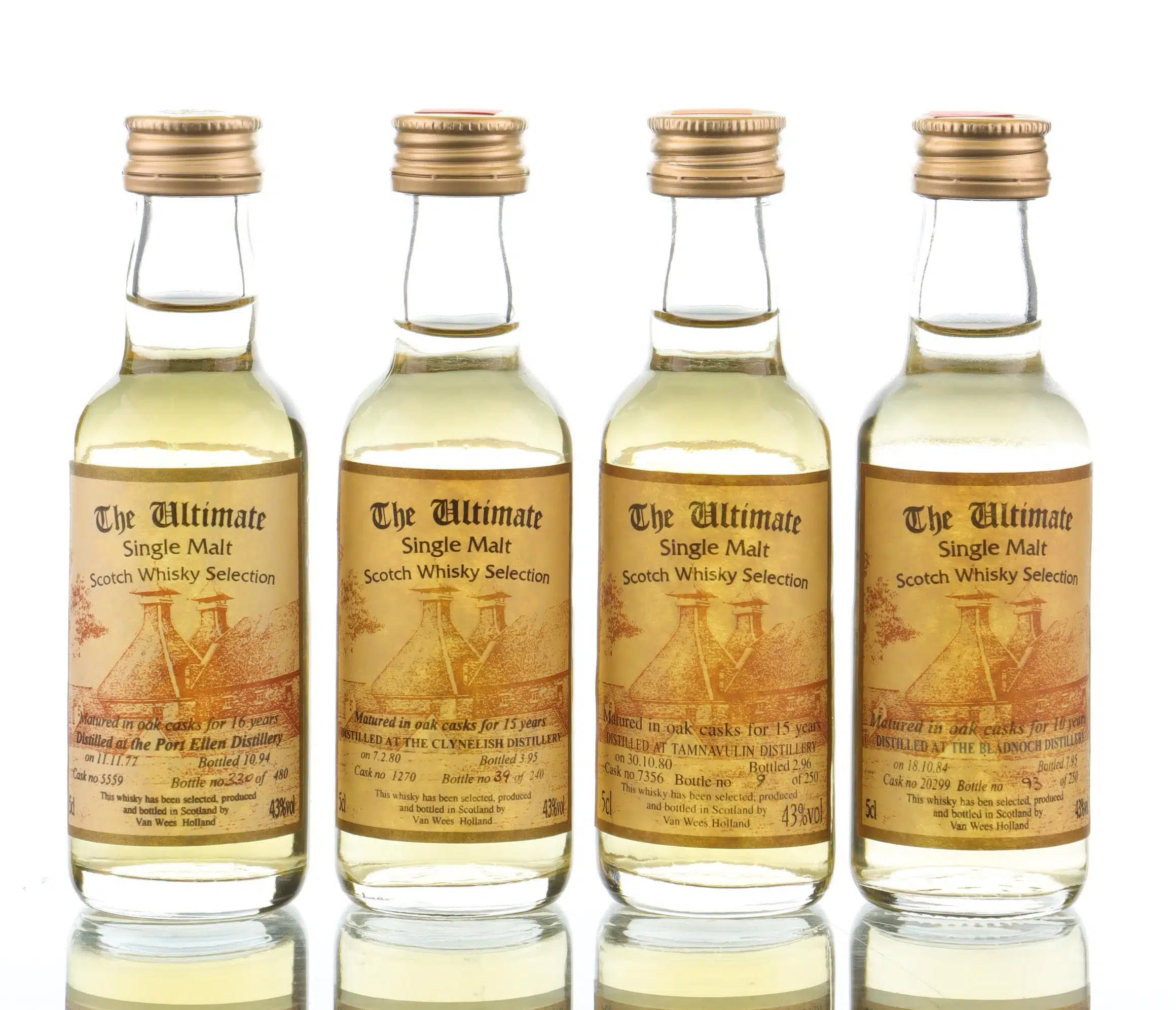 Signatory Vintage 'The Ultimate' Single Malt Miniatures (4x5cl) Whisky ...
