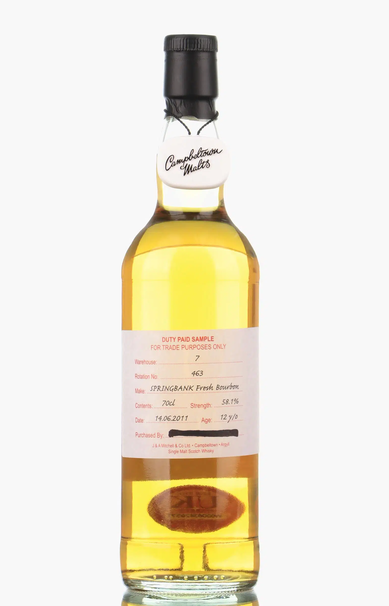 Springbank 12 Years Old 2011 Whisky | Just Whisky Auction