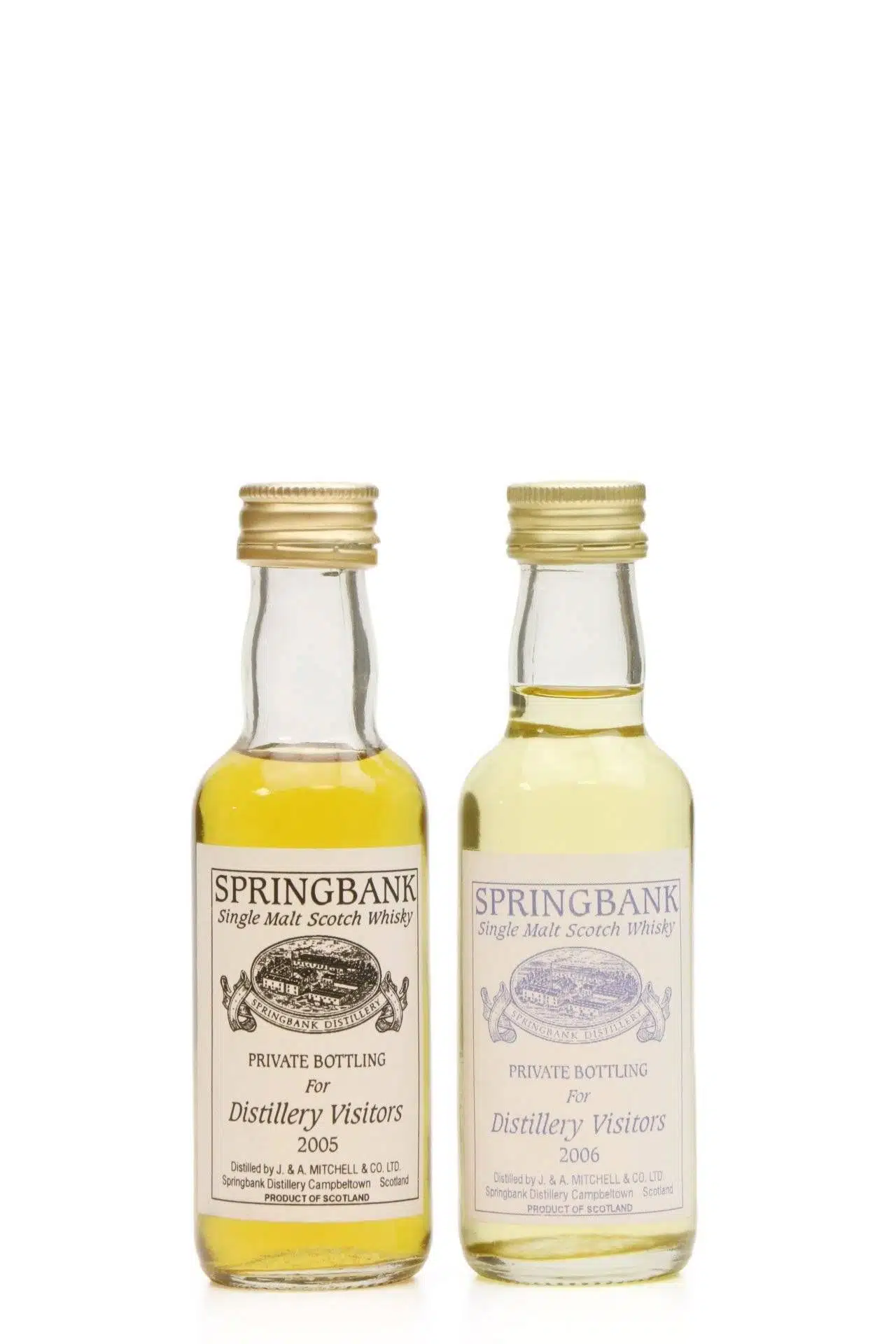Springbank Distillery Visitor Miniatures x2 Whisky | Just Whisky Auction