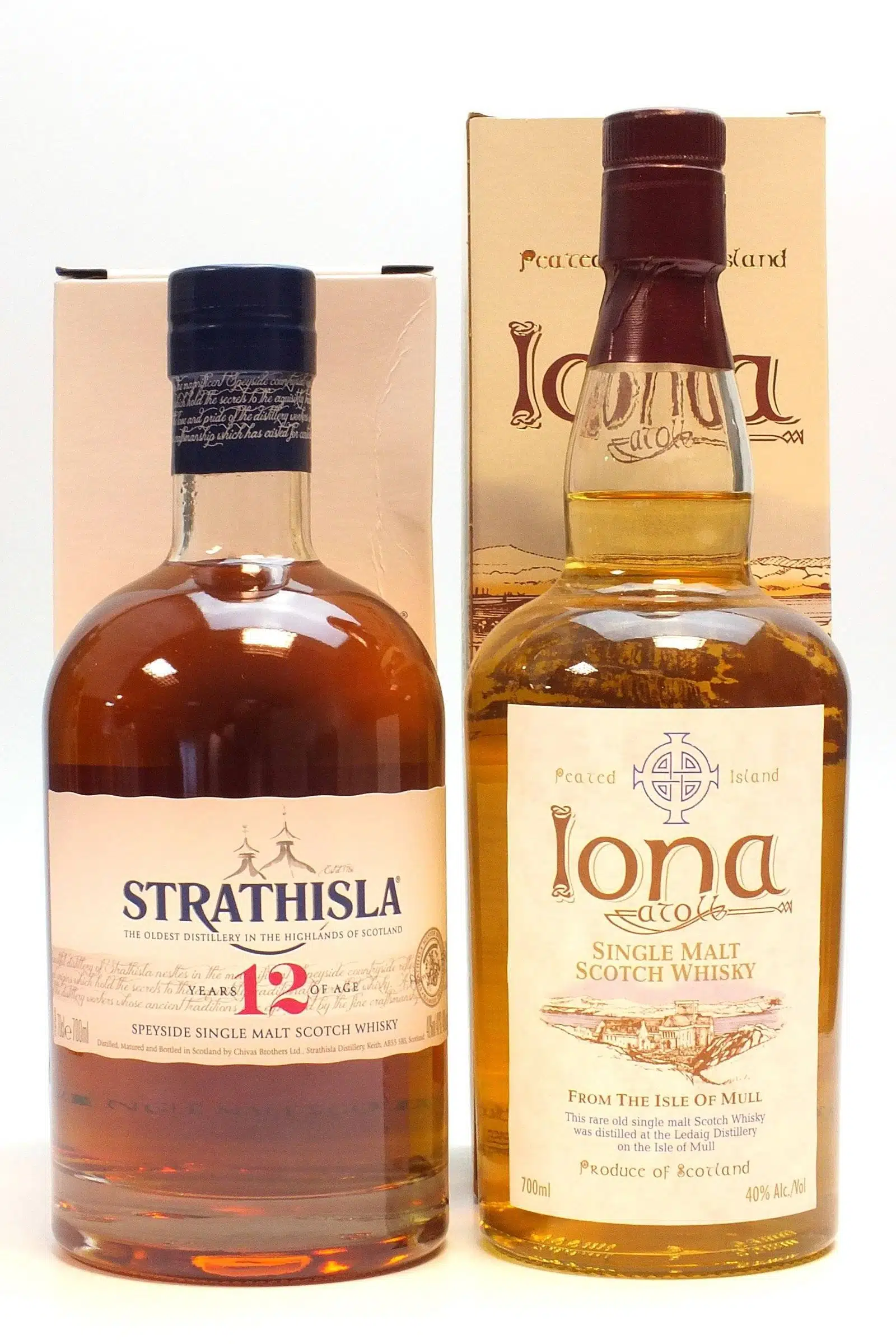 Strathisla 12 Years Old & Iona Single Malt Whisky | Just Whisky Auction