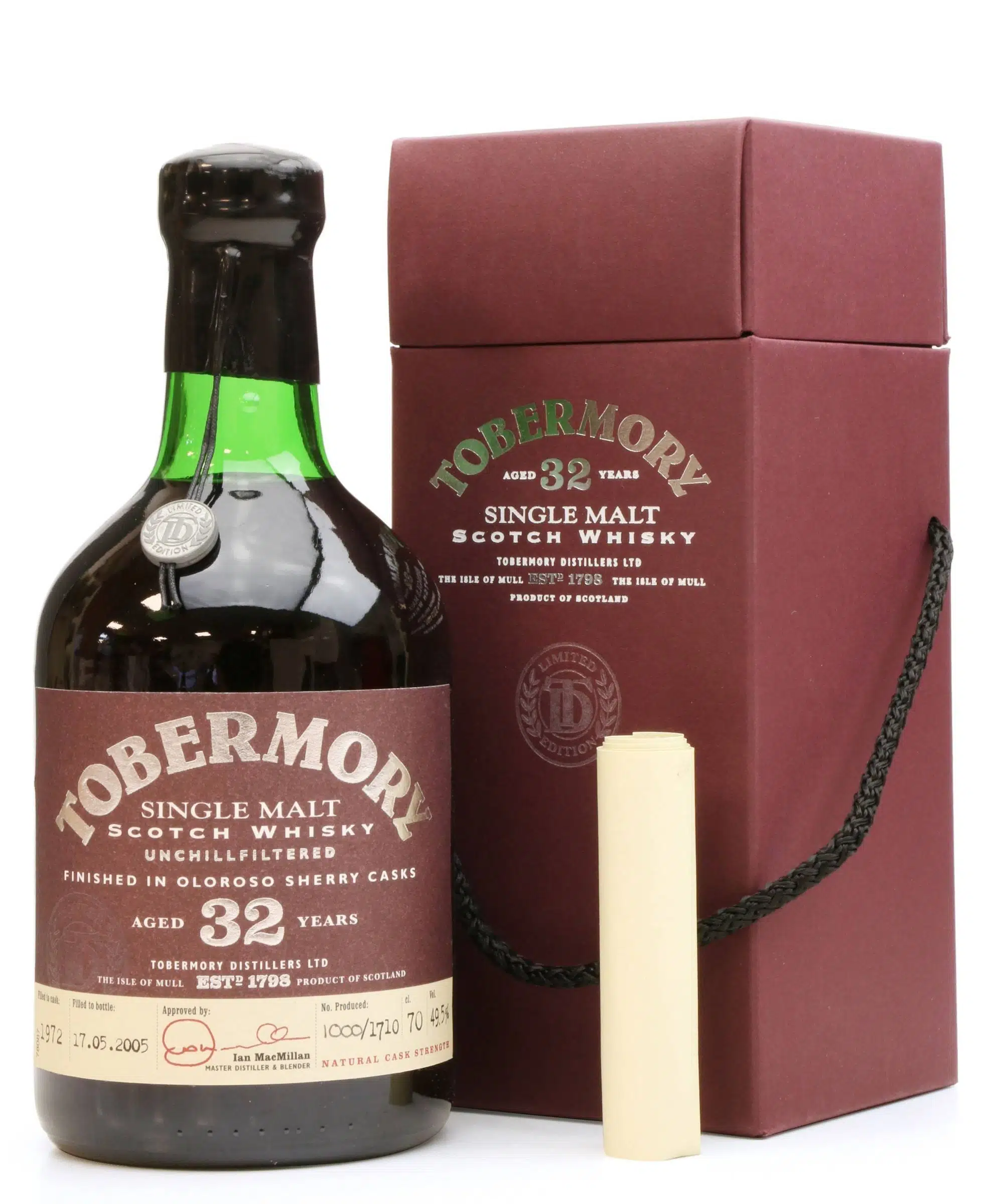 Tobermory 32 Years Old 1972 Whisky | Just Whisky Auction