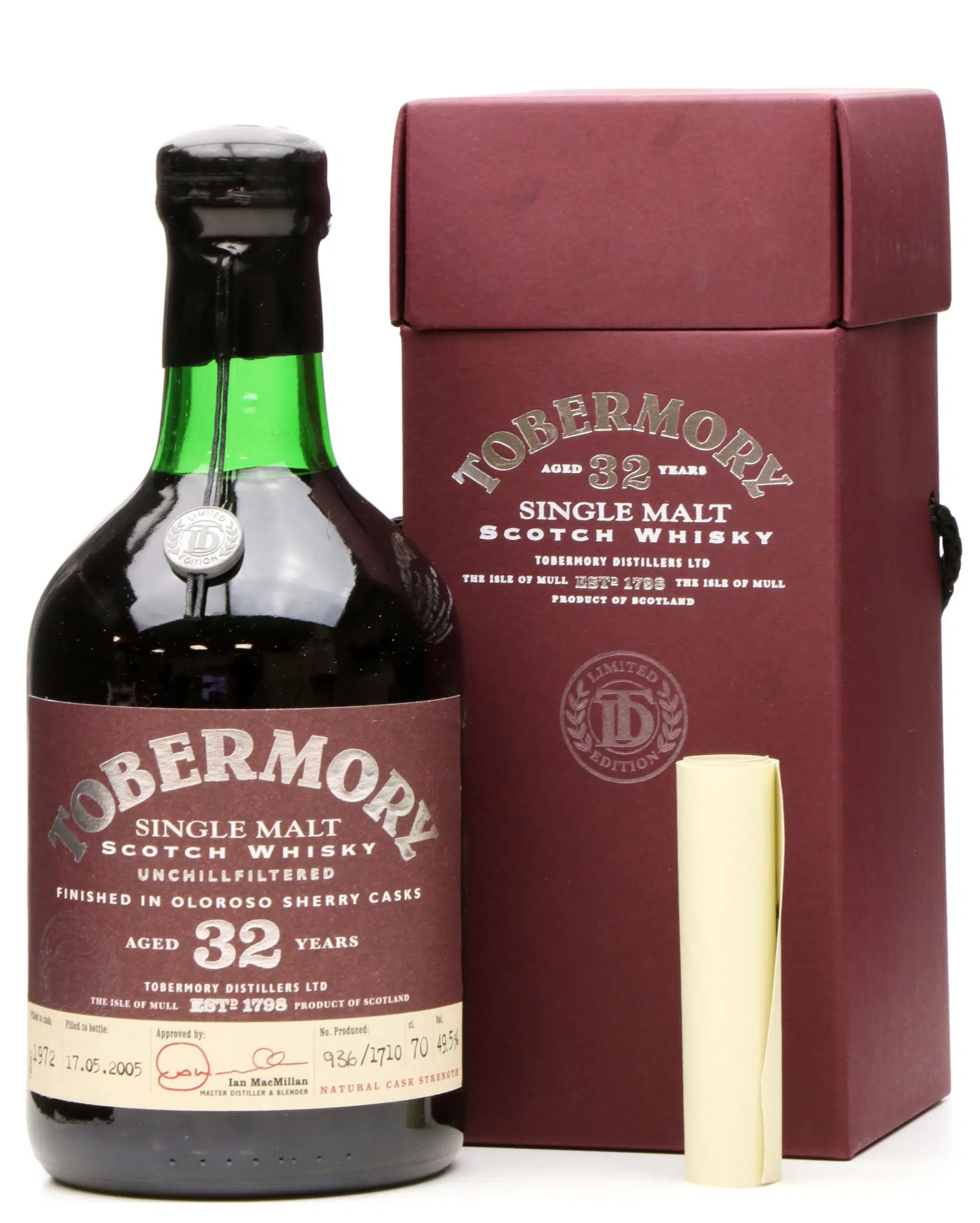 Tobermory 32 Years Old 1972 Whisky | Just Whisky Auction
